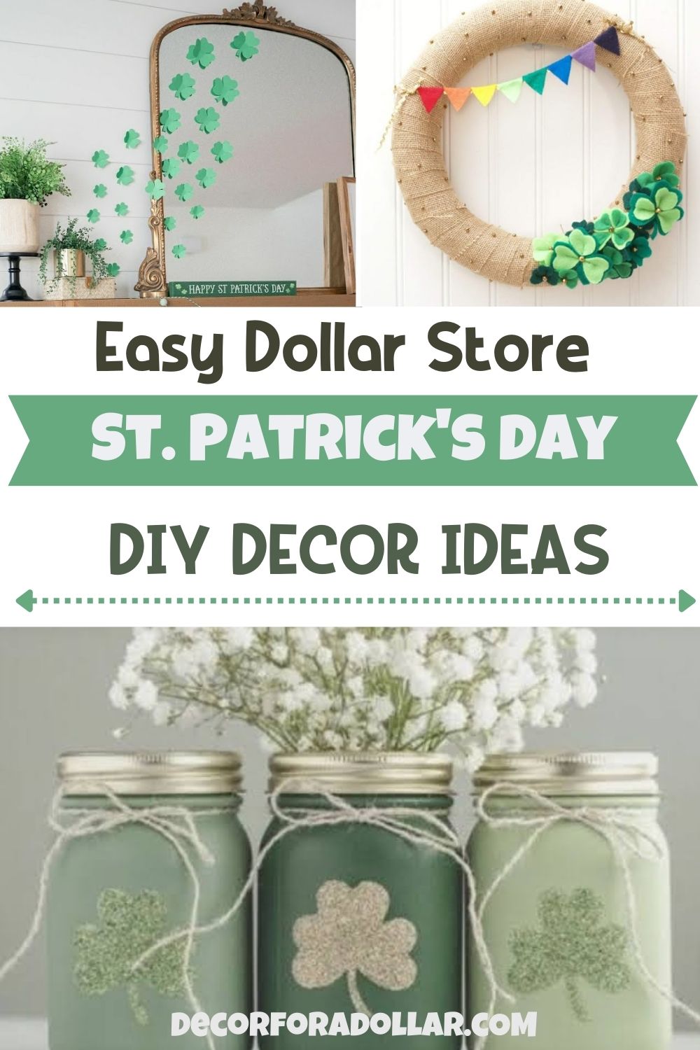 22 Simple St Patrick S Day Diy Dollar Tree Decor Decor For A Dollar