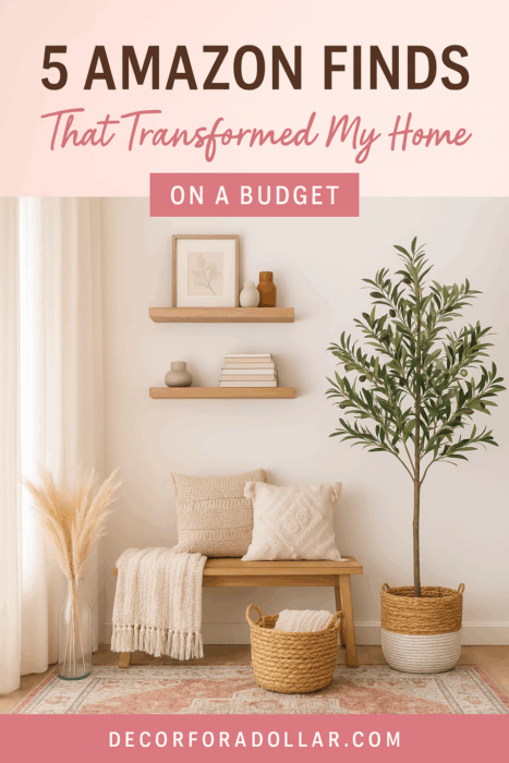 5 Amazon Home Finds that Transformed My Home (on a Budget!) - Decor For ...